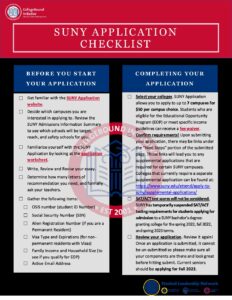 SUNY App Checklist - 2022