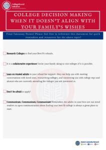 College Decision Making